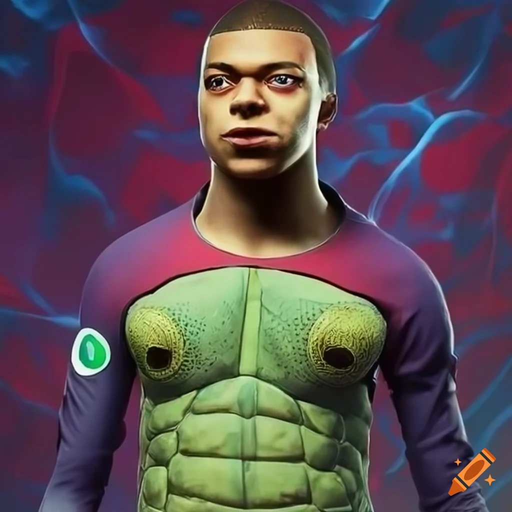 Cosplay of Ninja Turtle and Kylian Mbappe with soccer inspiration on ...