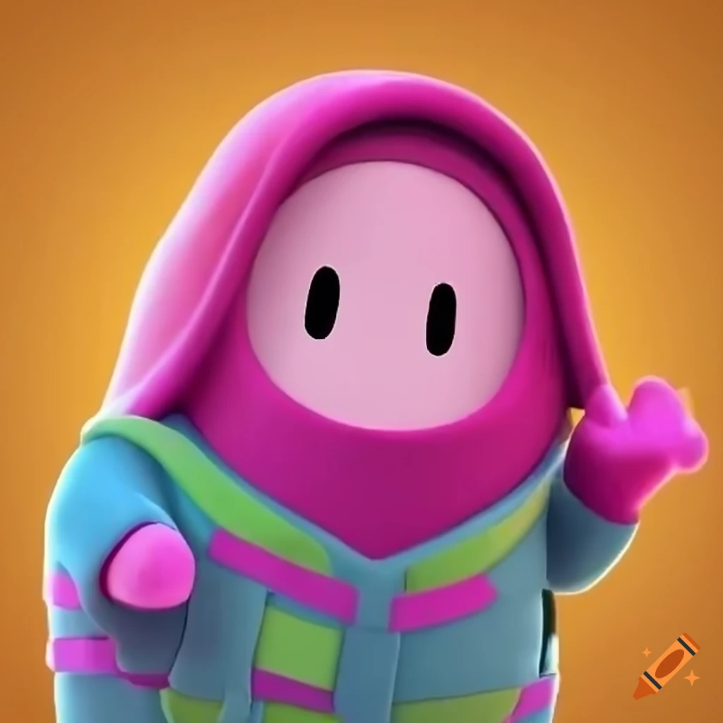 Fall guys characters in pixar style on Craiyon