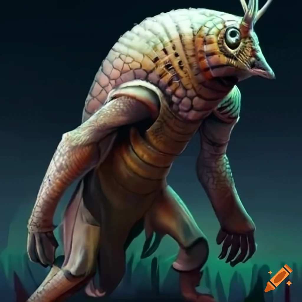 Humanoid creature friendly armadillos ready to fight back, combining ...