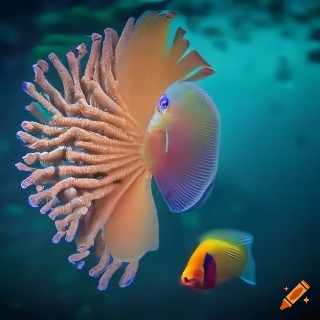 Group of exotic fish captured in hyper-sharp micro photography ...