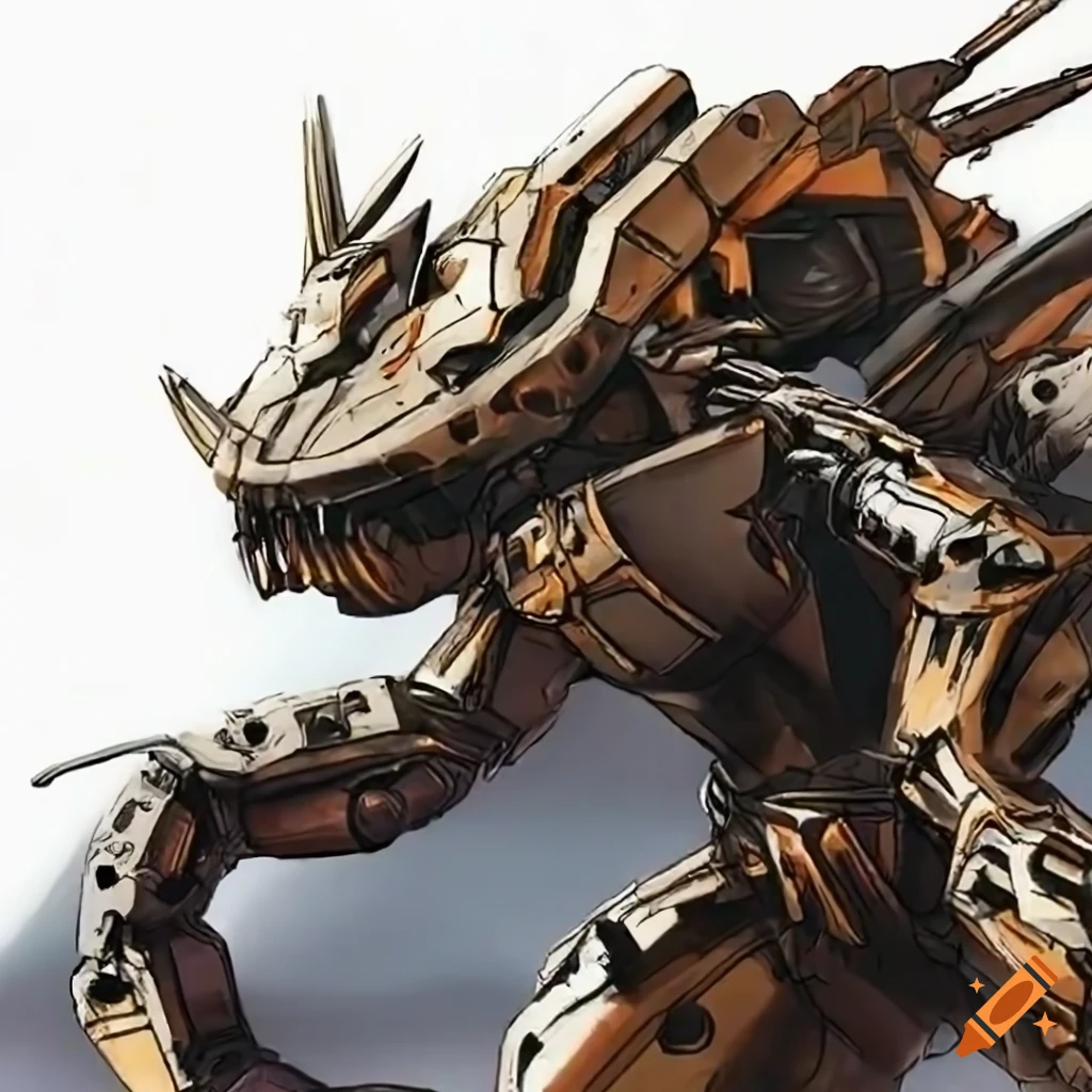 Mecha snake on Craiyon