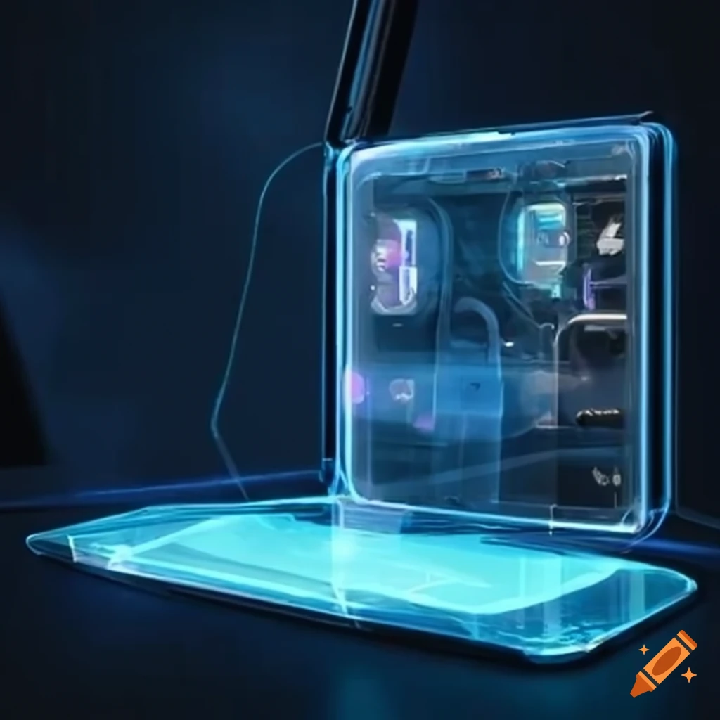 Future hologram phone on Craiyon