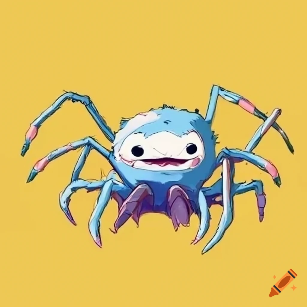 Studio ghibli spider beast illustration on Craiyon