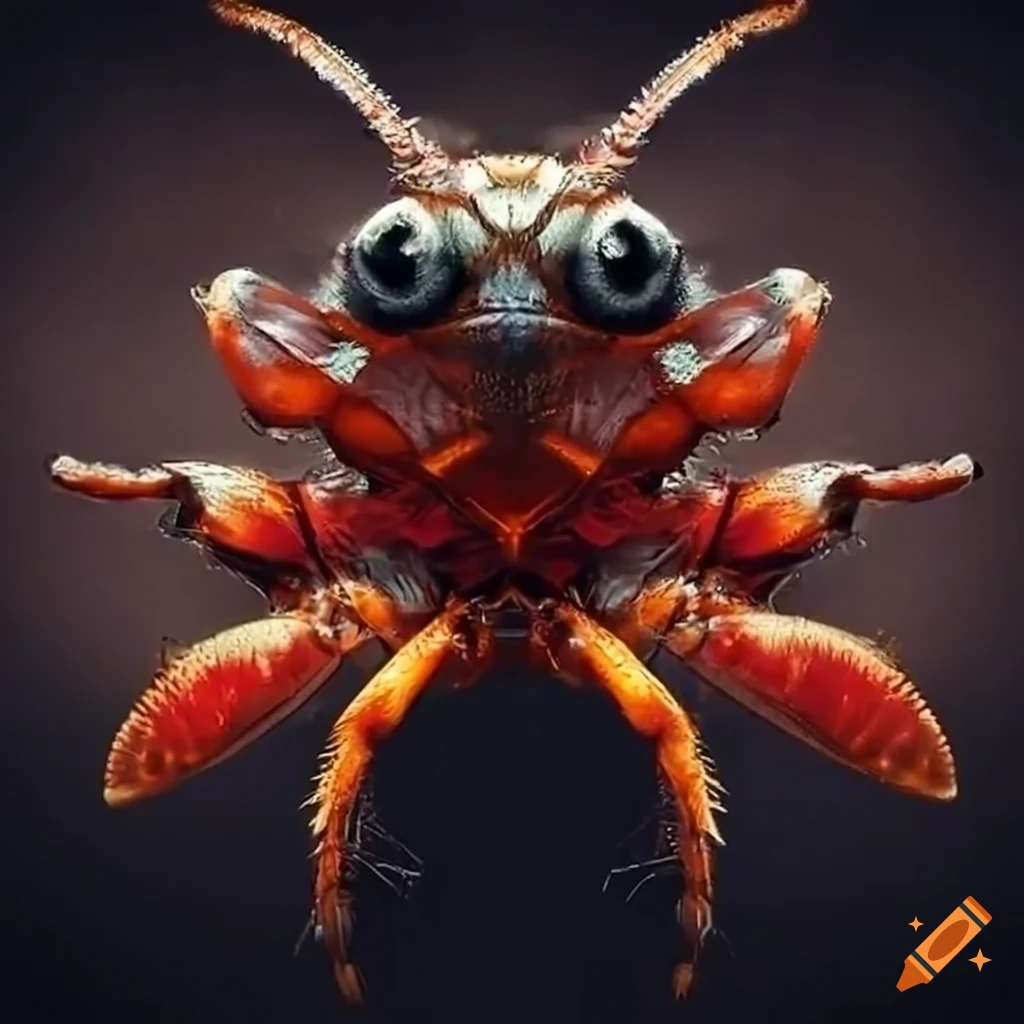 Giant monstrous insect on the surface of mars on Craiyon