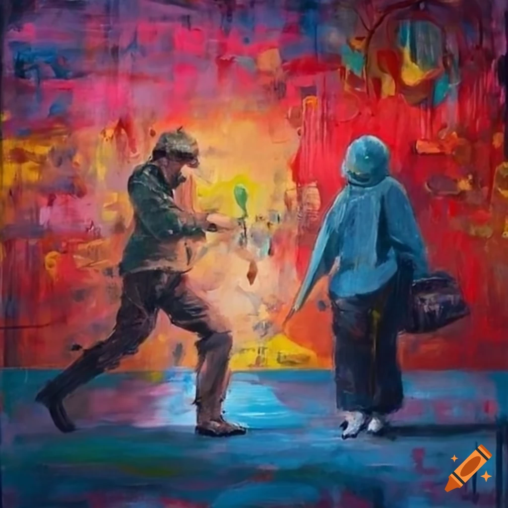 Prevention of risky behavior in society painting on Craiyon