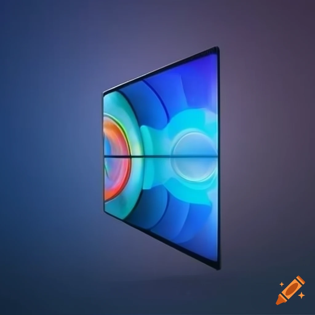 Windows 10 desktop interface on Craiyon