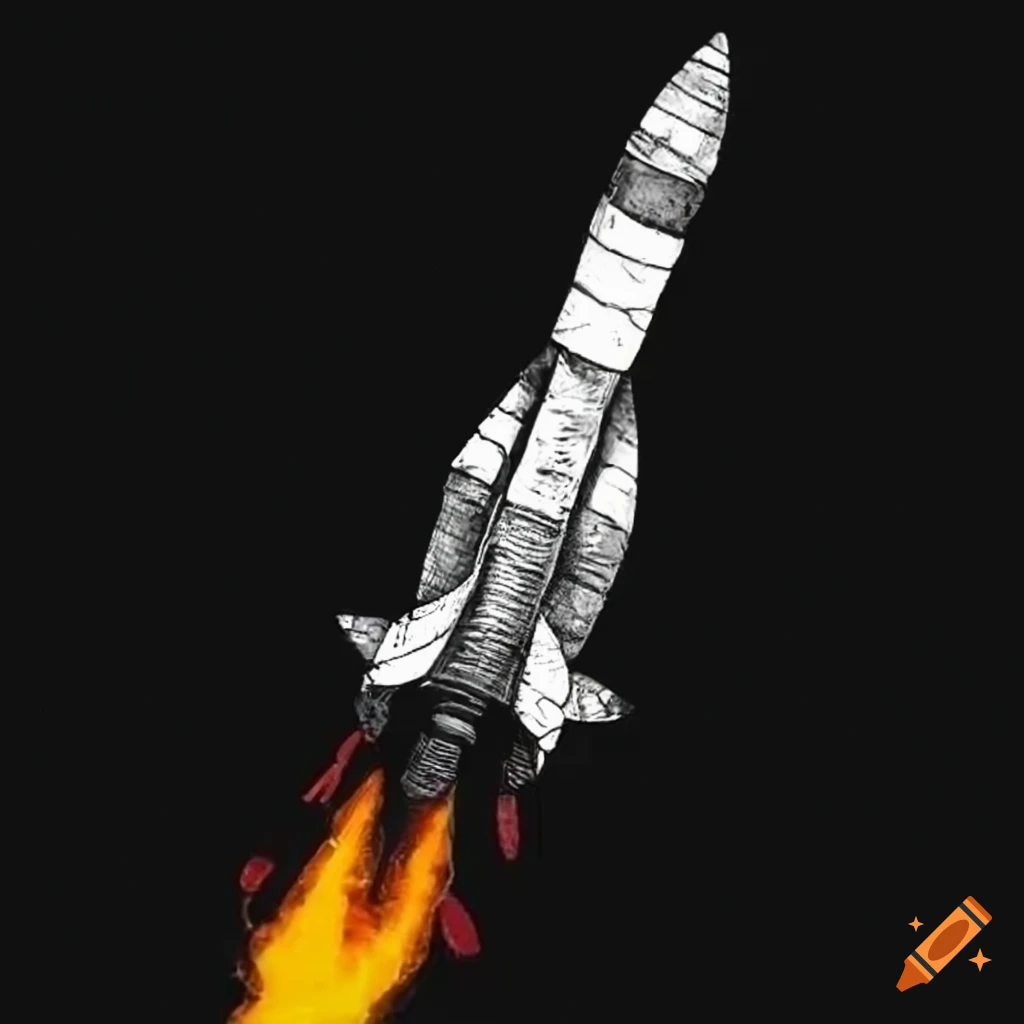 Viper snake on a space rocket on Craiyon