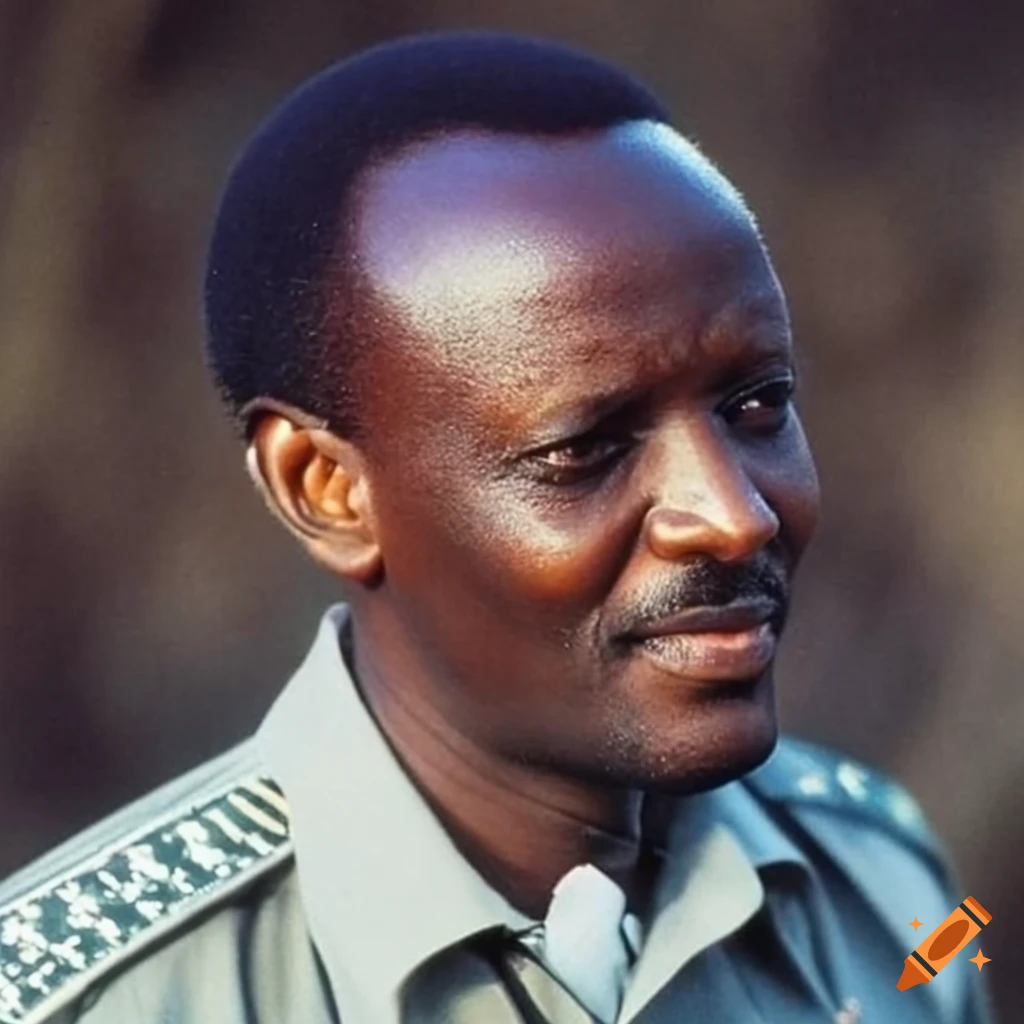 Juvénal habyarimana, rwandan general and politician in 1992 on Craiyon