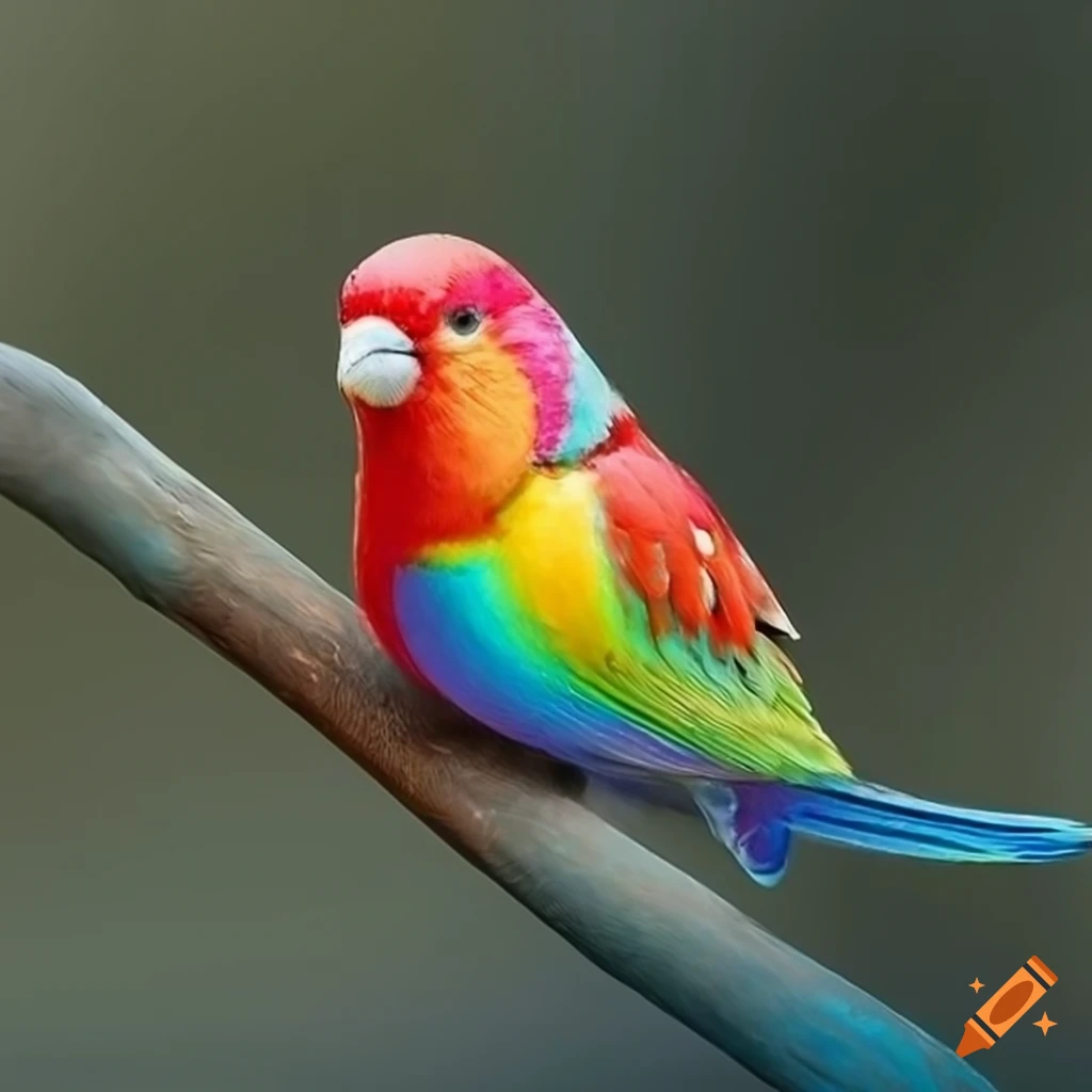 Colorful bird on Craiyon