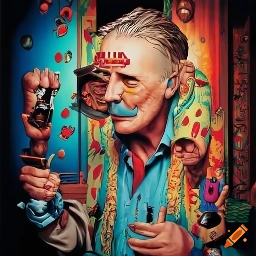 Steezy Movie Poster, lsd 'cuckoo clock' style, graphic novel Kirby, by ...