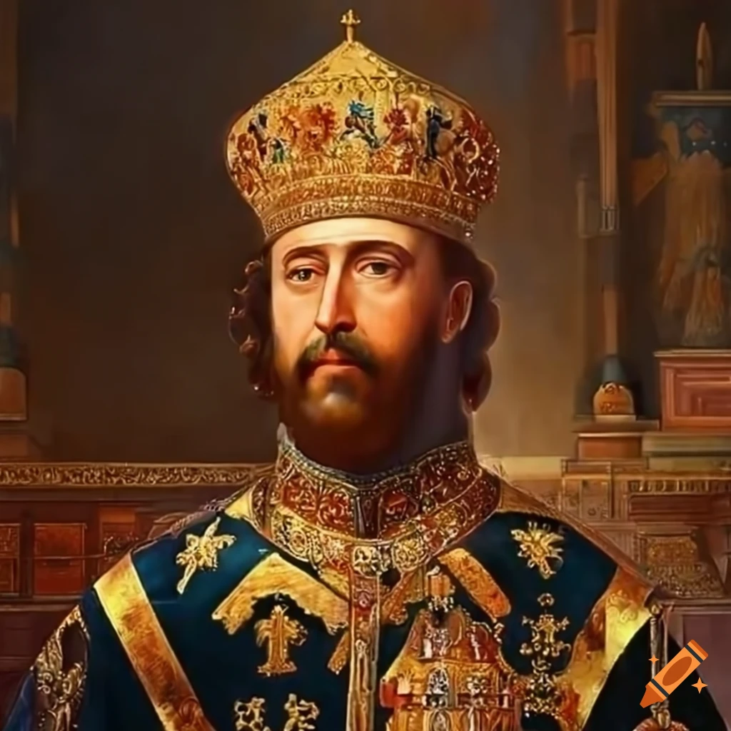 Historical painting of the coronation ceremony of the tsar of russia in ...