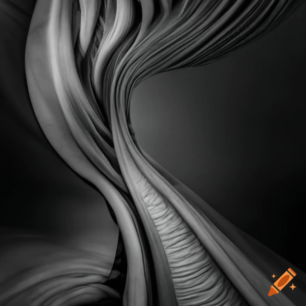 Abstract twisted design on Craiyon