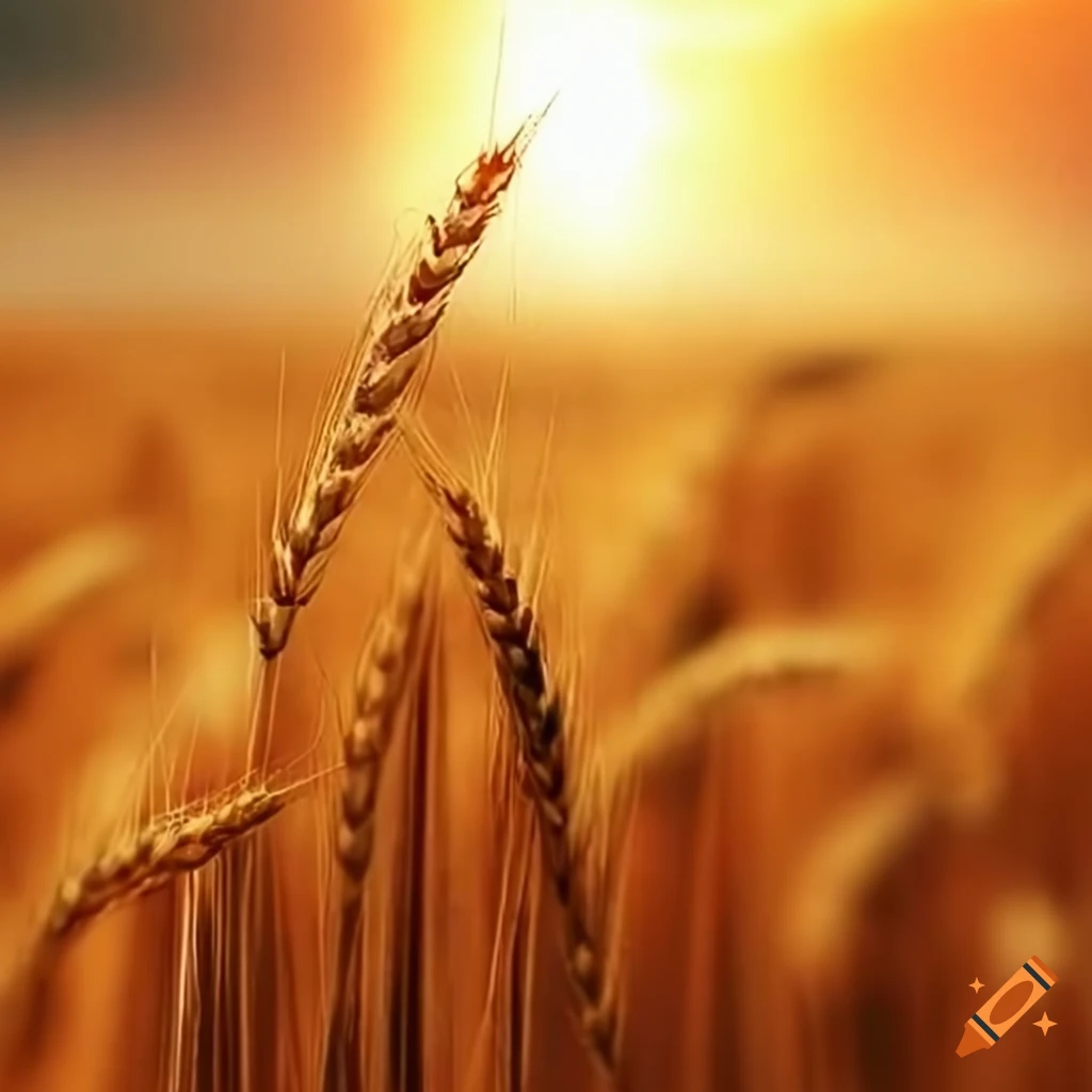 Wheat farm landscape on Craiyon