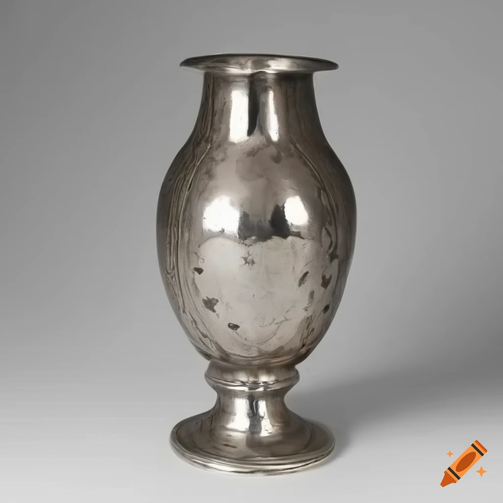 The basano vase - a small 15th century silver vase on Craiyon