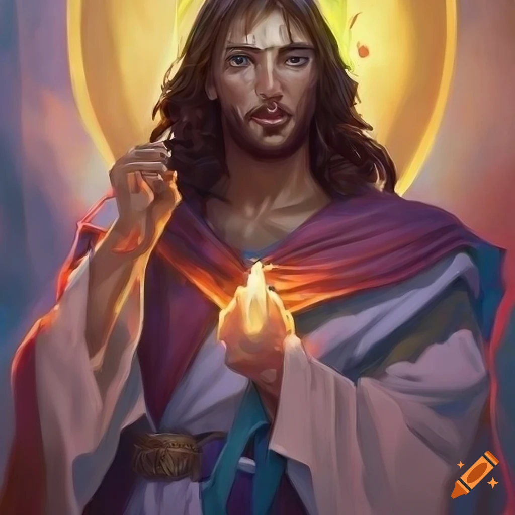Artwork of jesus by stanley artgerm lau in detailed character style on ...