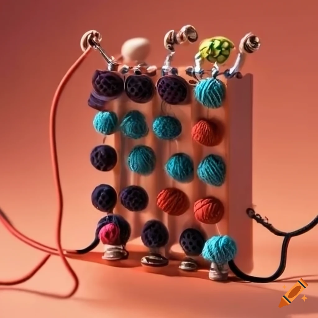 Eurorack modules made of knitted material with unique knobs and patch ...