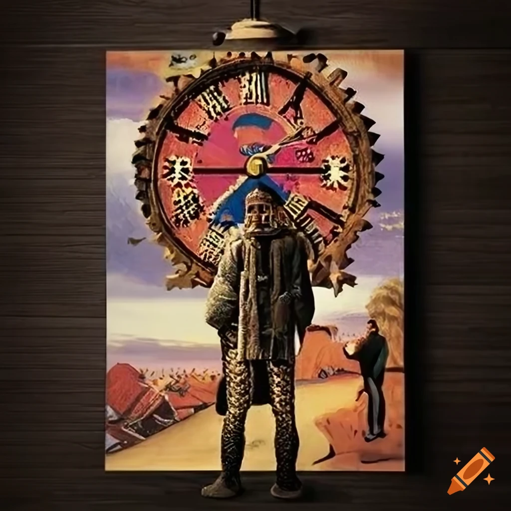 Steezy action architecture poster in 'cuckoo clock' style graphic novel ...