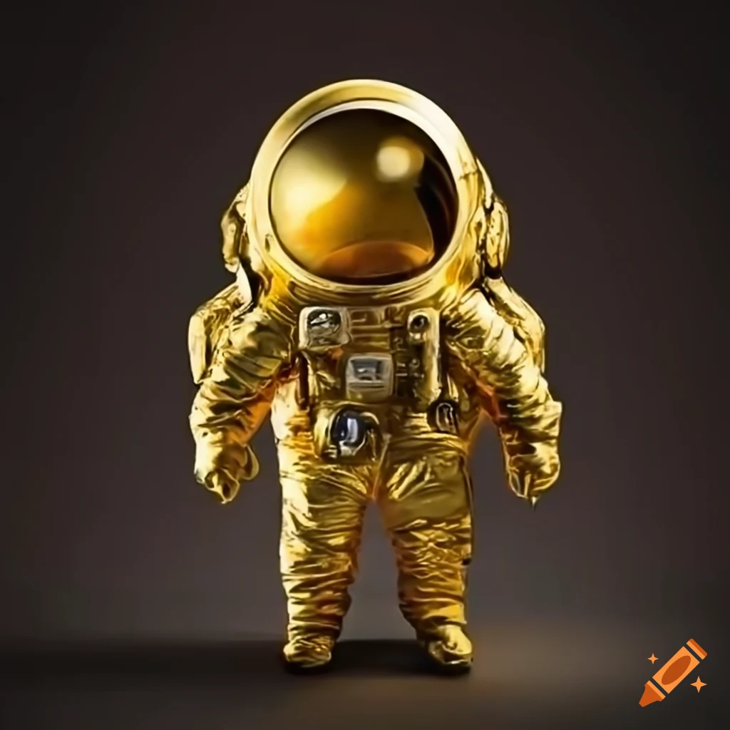 Gold 1st place astronaut on Craiyon