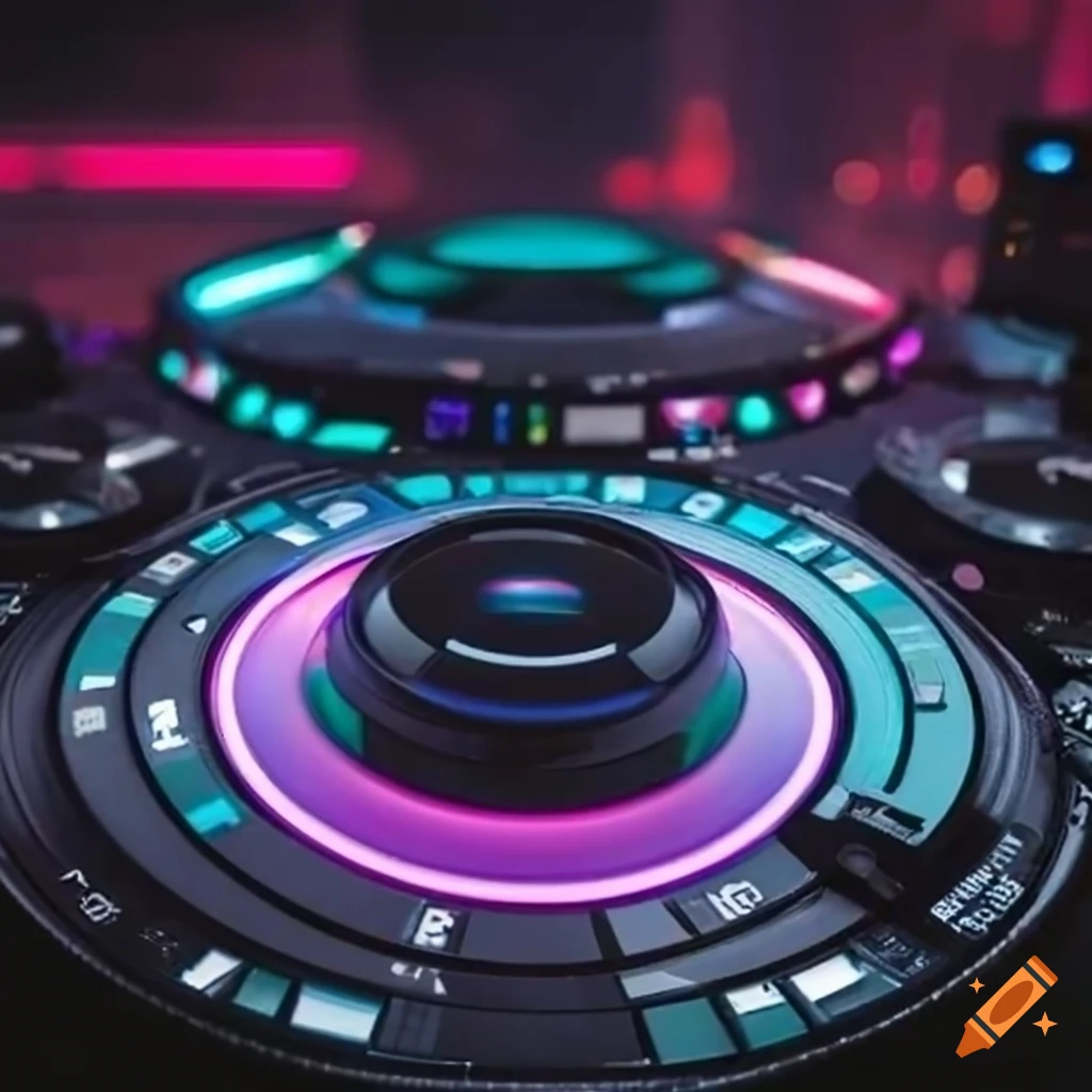 Futuristic cdj turntable on Craiyon