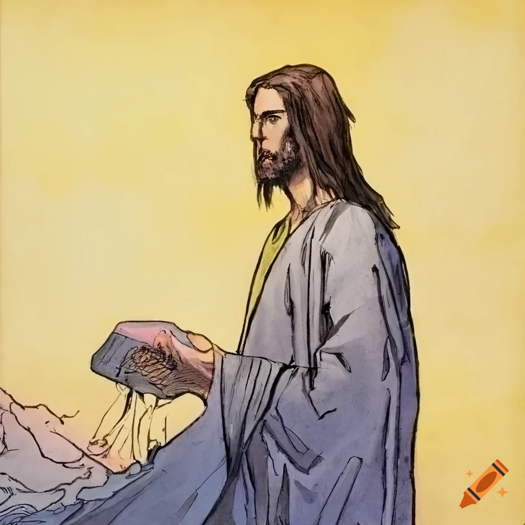 Illustration of Jesus by Moebius and Enki Bilal in high quality comic ...