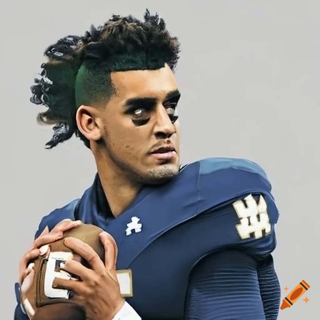 American football quarterback marcus mariota with a mohawk style at ...