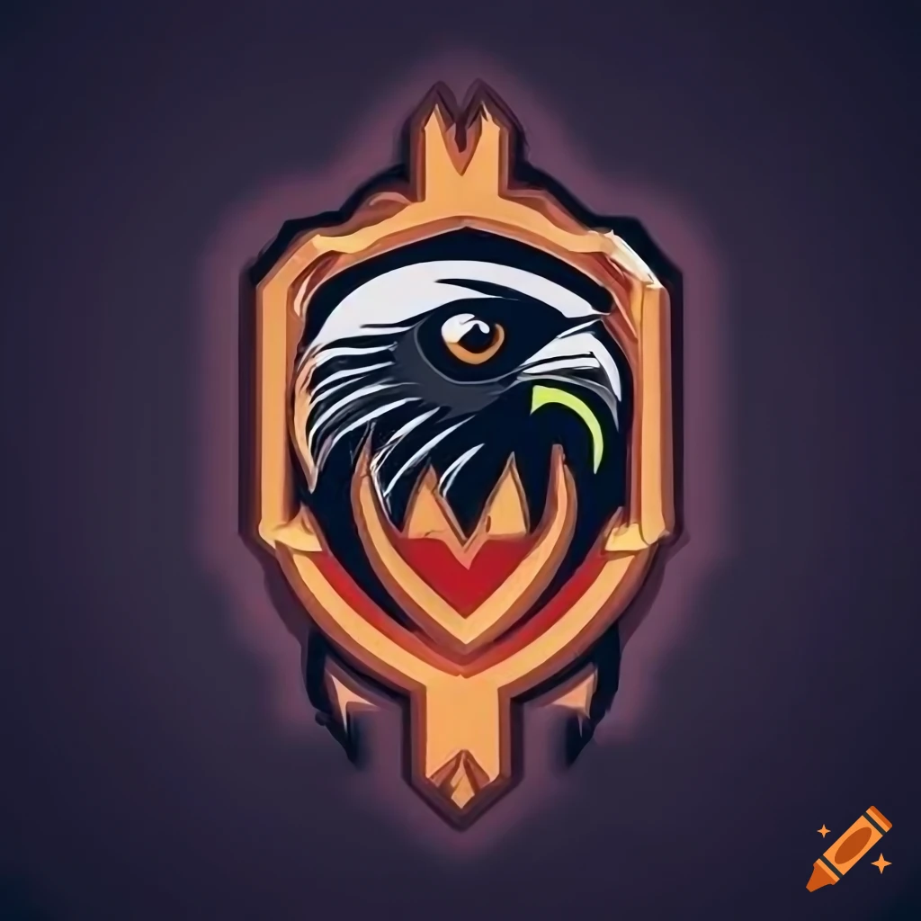 Black hawk logo on Craiyon