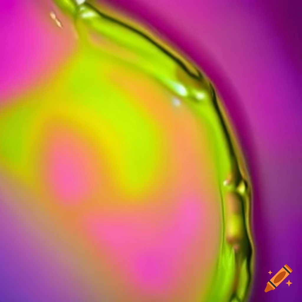 Pink and yellow neon water on Craiyon