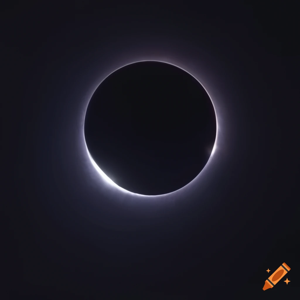 Eclipse phenomenon with dramatic lighting on Craiyon