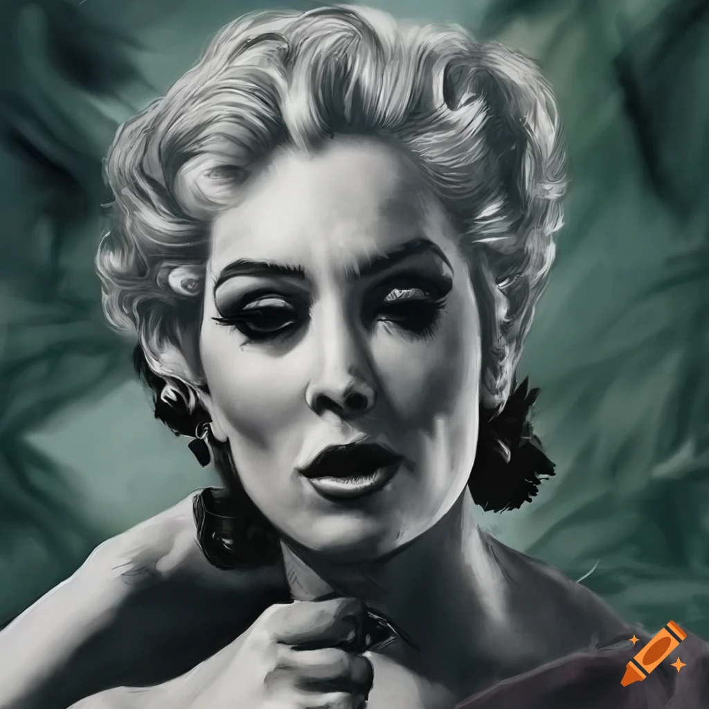 Vivacious movie poster in tropical noir cuckoo clock style by norman ...