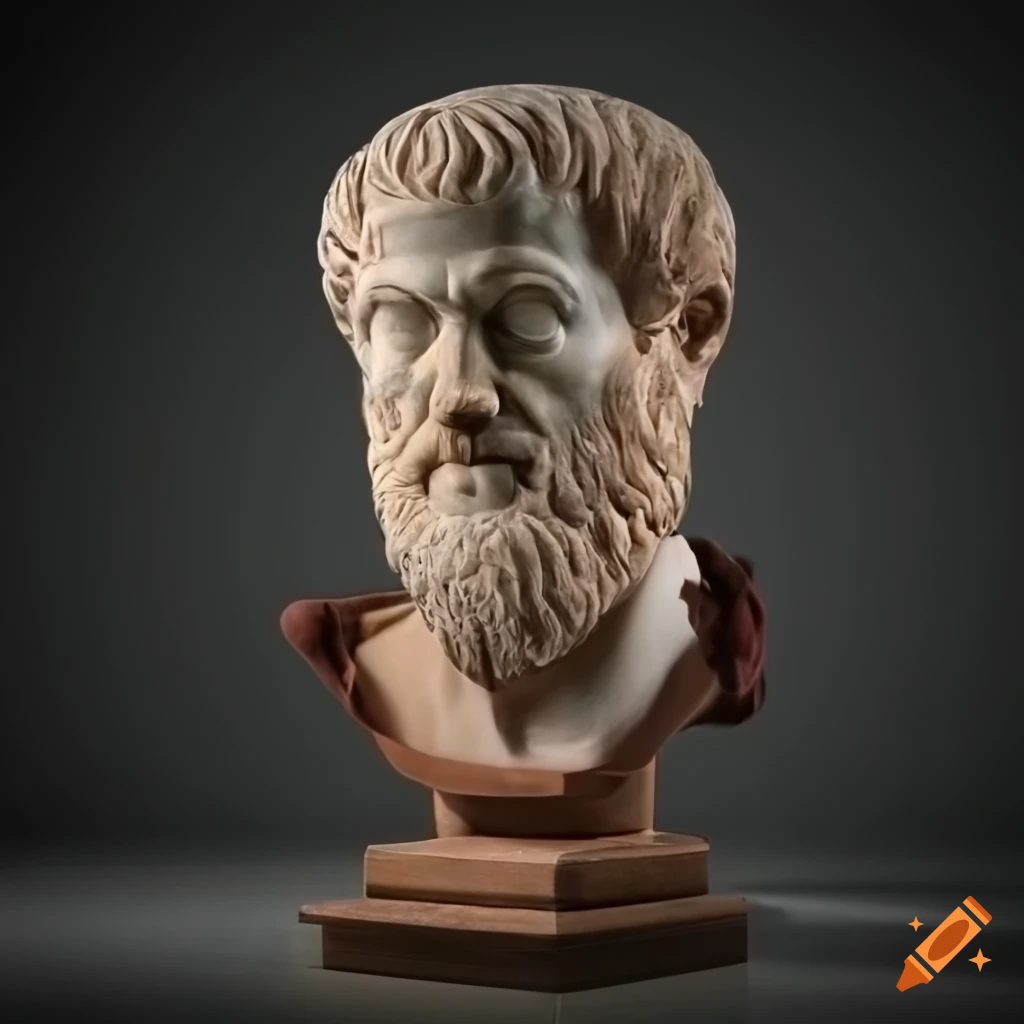 Philosopher aristotle in rap attire in a suburban setting on Craiyon