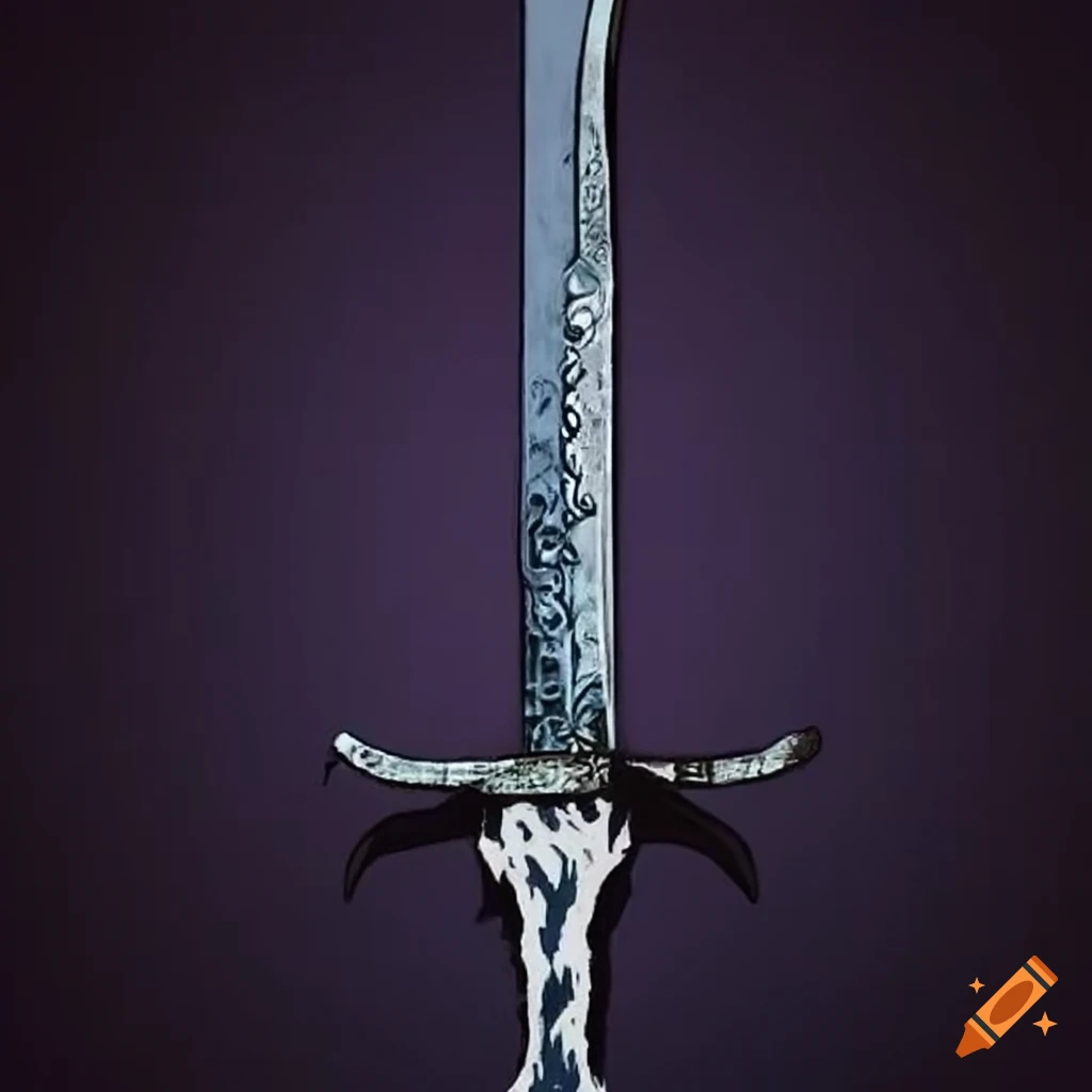 Cow pattern sword on Craiyon