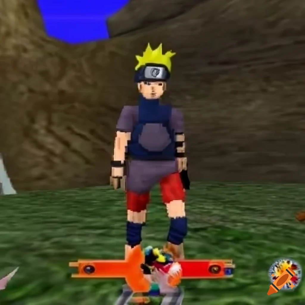 Naruto video game for nintendo 64 on Craiyon