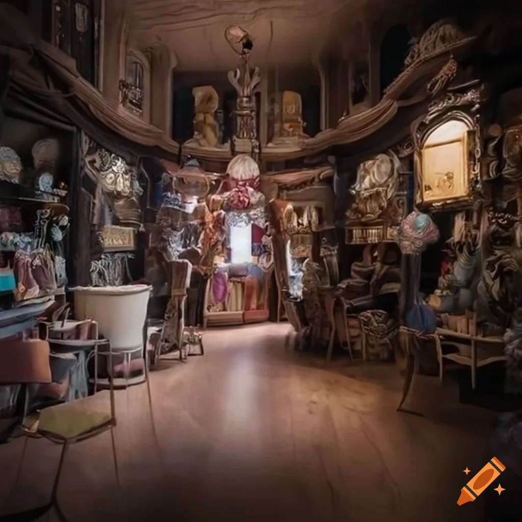 Alice in wonderland themed shop on Craiyon