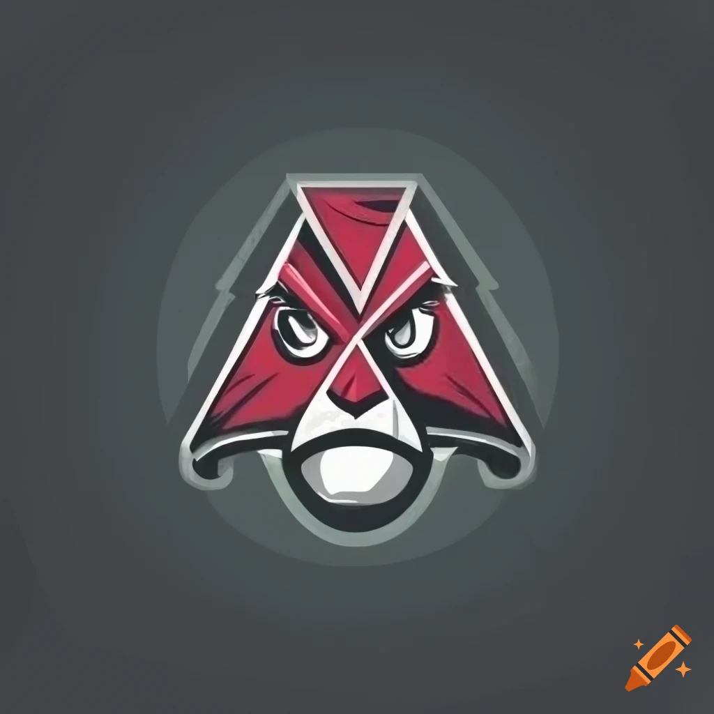 Logo mascot for SAD TRIANGLE baseball team on Craiyon