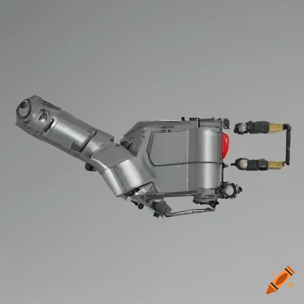 Robotic arm with segmented armoured plates resembling medieval knight ...