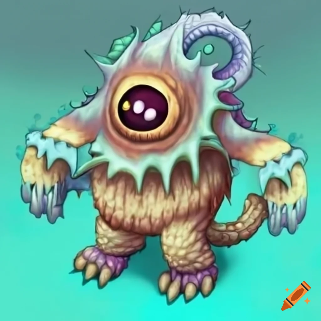 My singing monsters cold/fire/bone monster on Craiyon