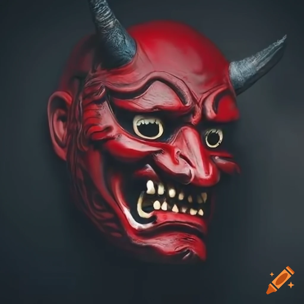 Clean oni mask profile picture on Craiyon