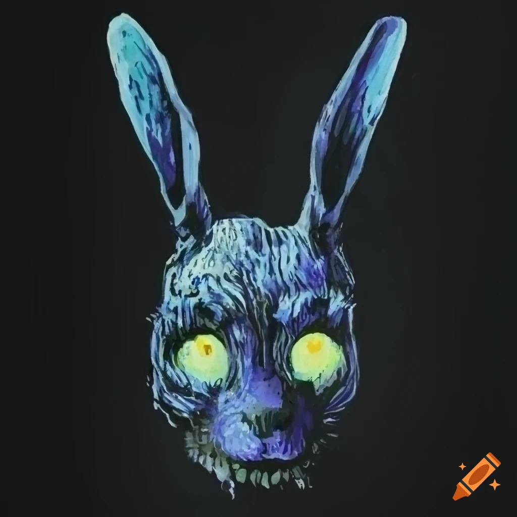 Artistic representation of the Hare from Donnie Darko in Van Gogh style ...