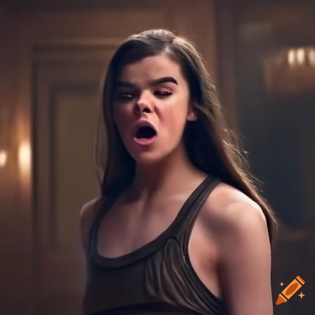 Bruised hailee steinfeld portraying a fighter with a stunned and dizzy ...