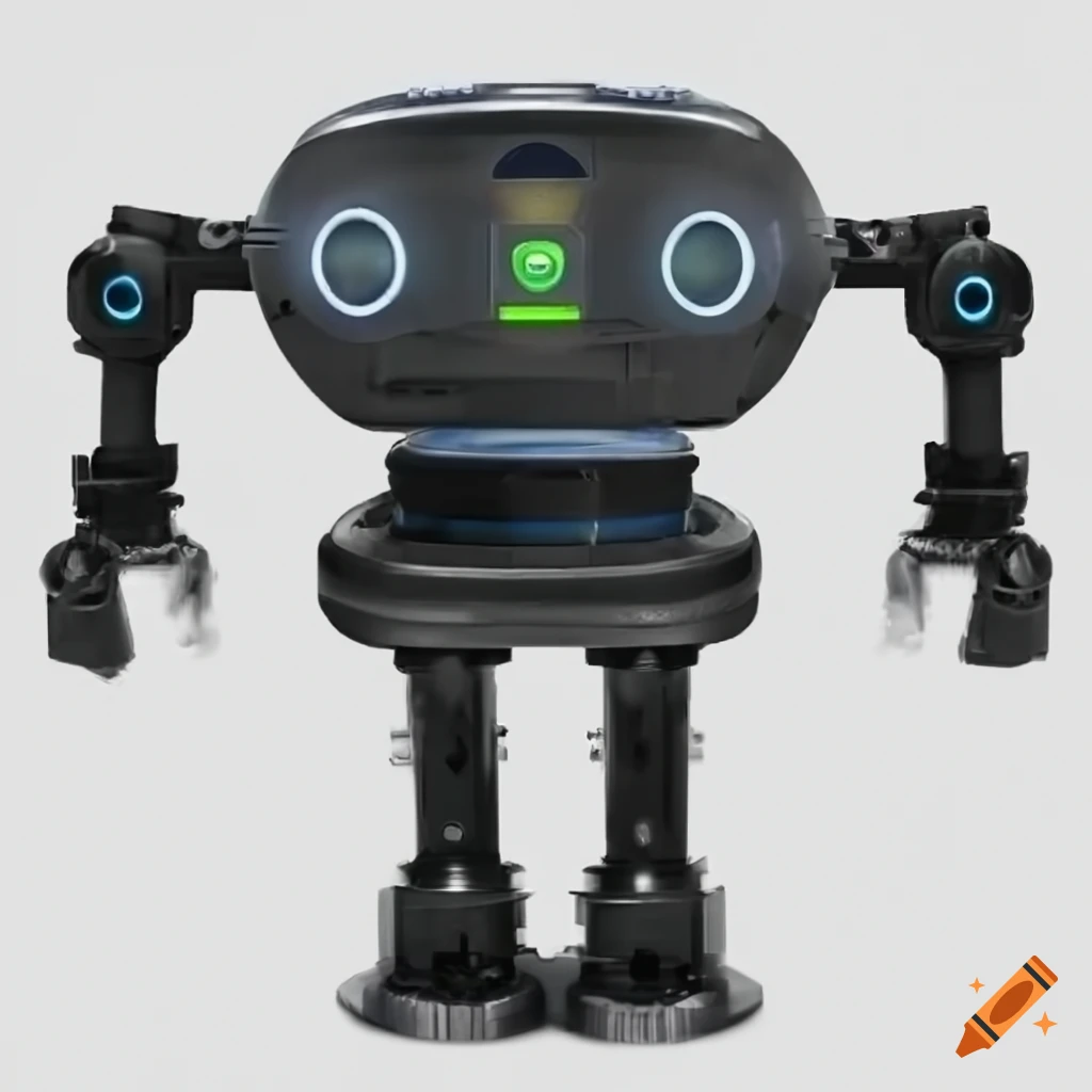 Forward-facing robot on Craiyon