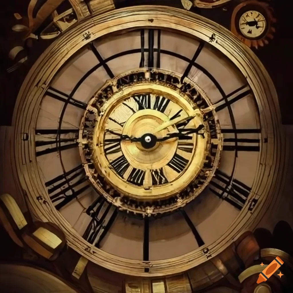 Steampunk remodeled orsay museum clock with unique gears and mechanism ...