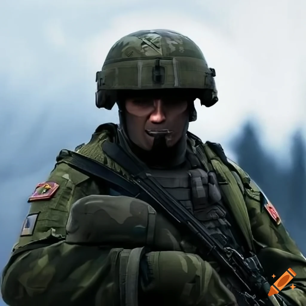 Military base soldier on Craiyon