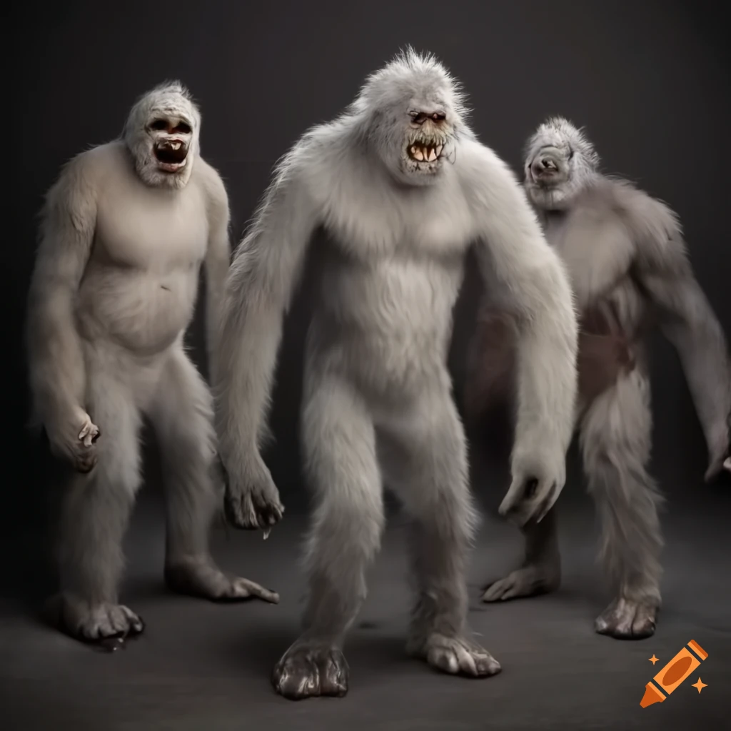 Group photo of mythical creatures including Yeti, chupacabra, Bigfoot ...