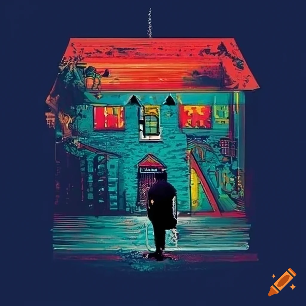 Steezy metal solid architecture poster lsd cuckoo clock style by norman ...