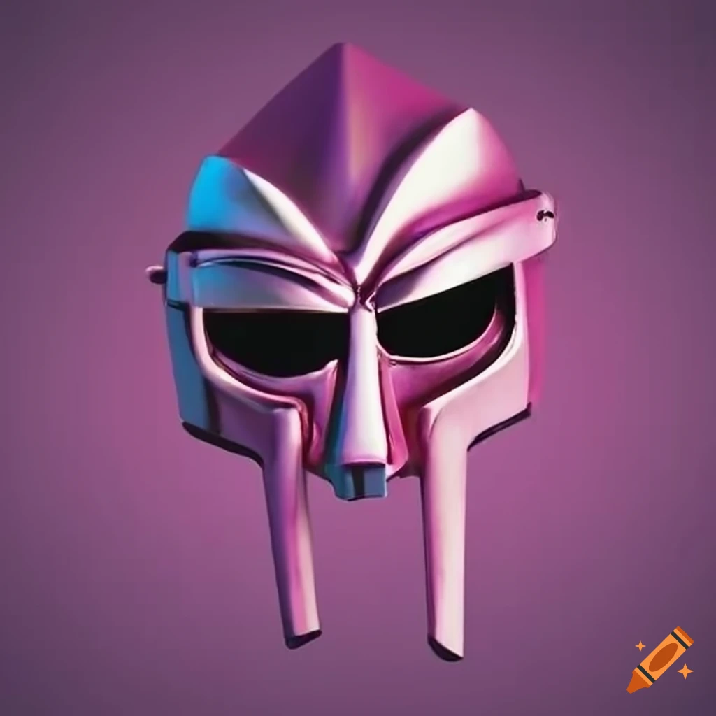 Mask of mf doom in pink on Craiyon