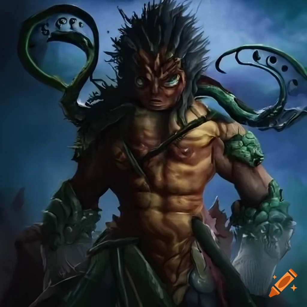 Fishman warrior on Craiyon