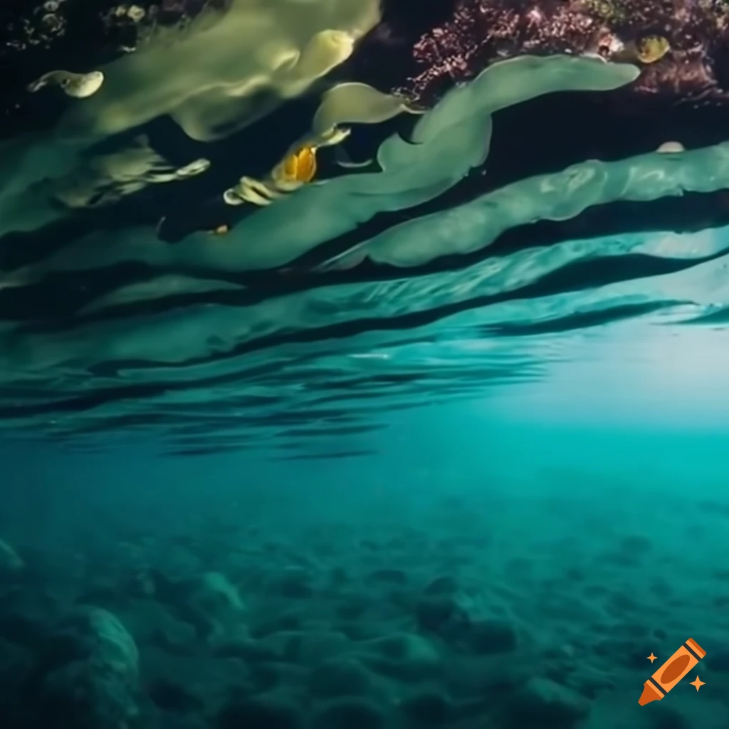 Underwater scene on Craiyon