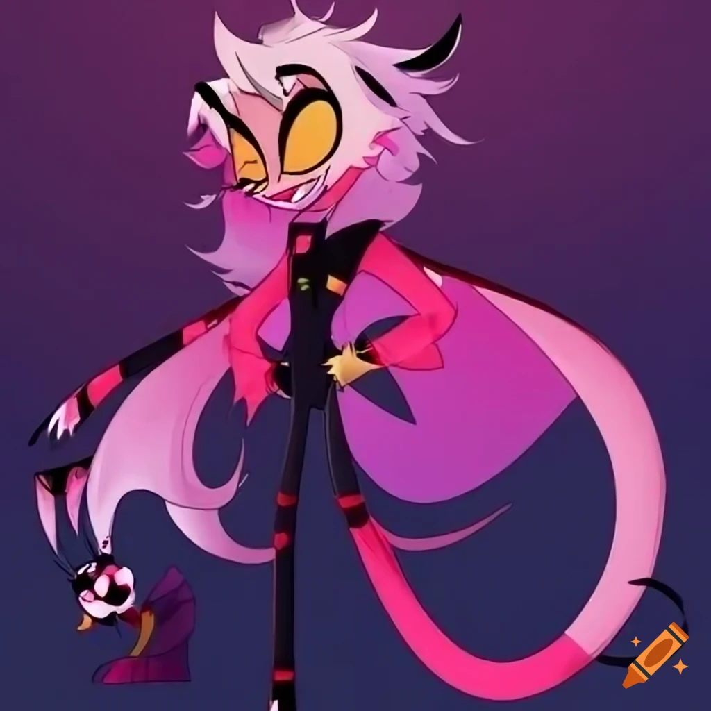 Posed full body character from helluva boss on Craiyon