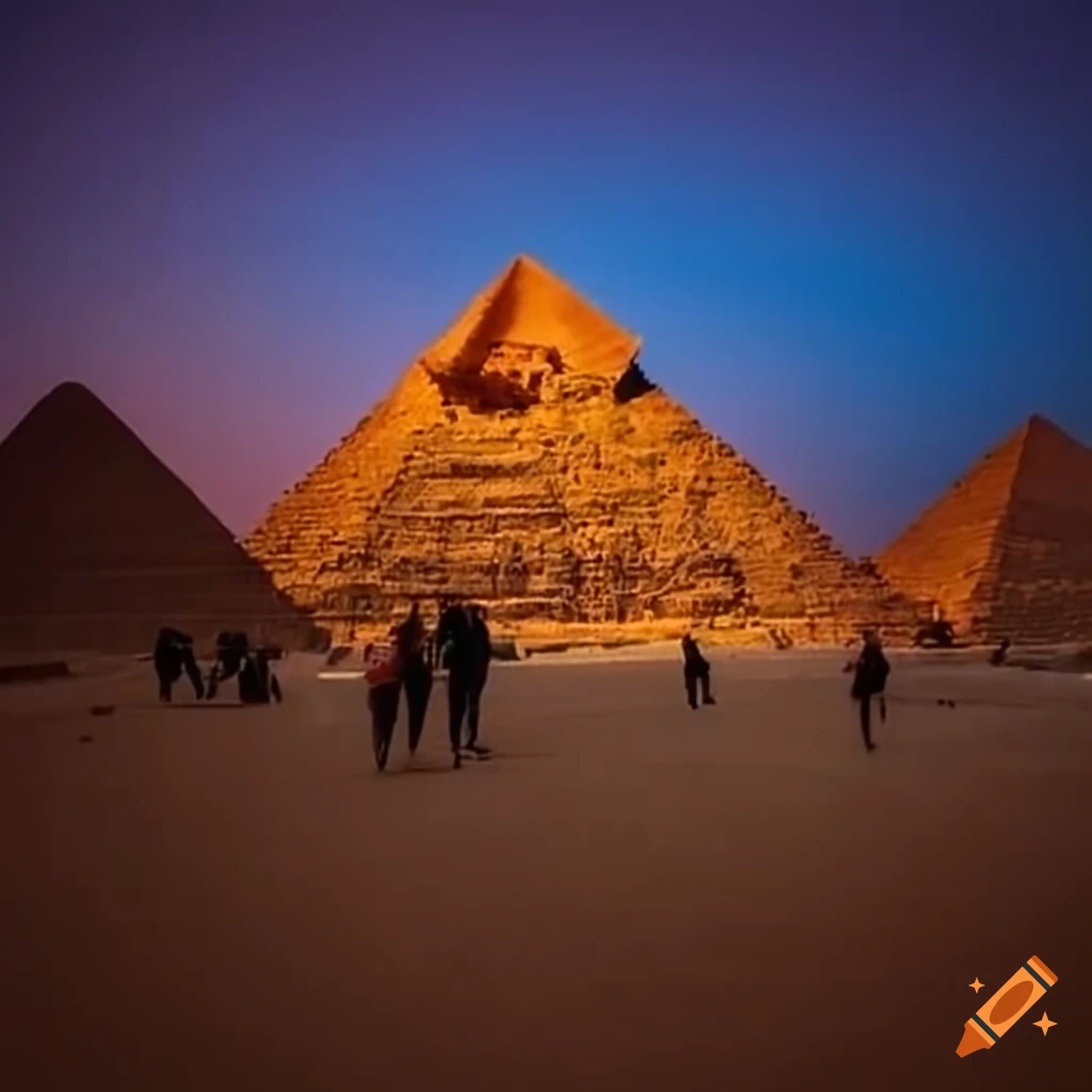 The pyramids of giza on Craiyon