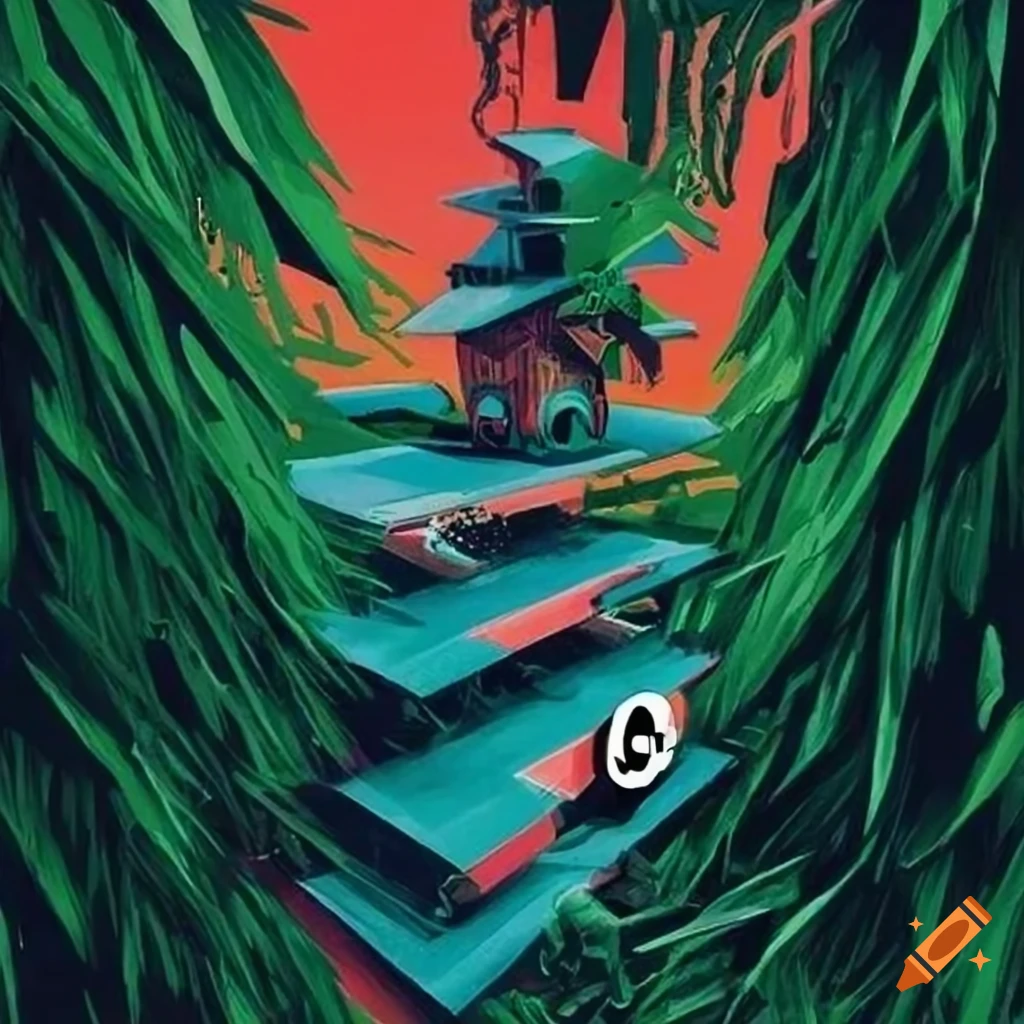 Steezy action architecture poster in 'cuckoo clock' style by norman ...
